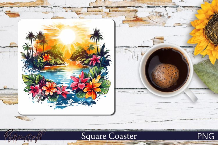 Beach Square Coaster