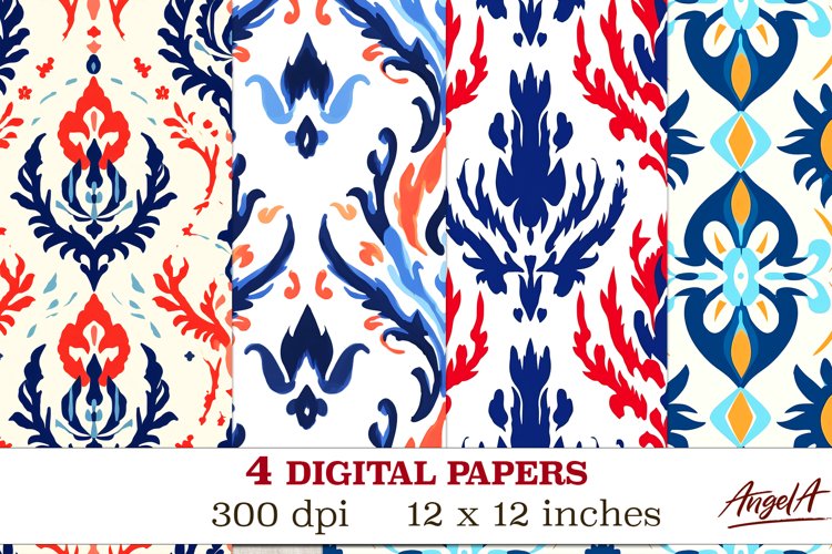 Geometric digital paper / vintage digital paper (3856419)