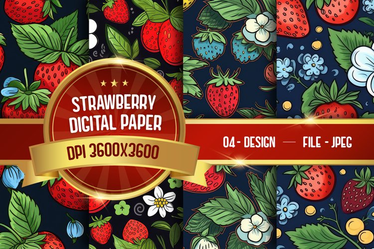 Strawberry Digital Paper (3093759)
