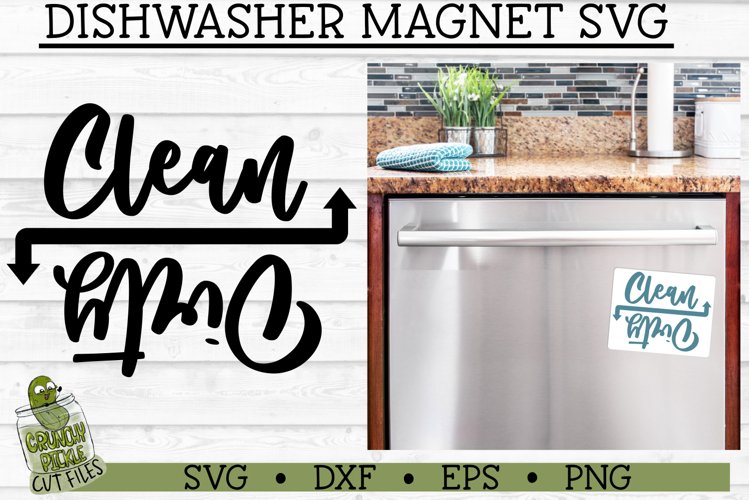 Dirty Clean Dishes, Dishwasher Kitchen SVG File