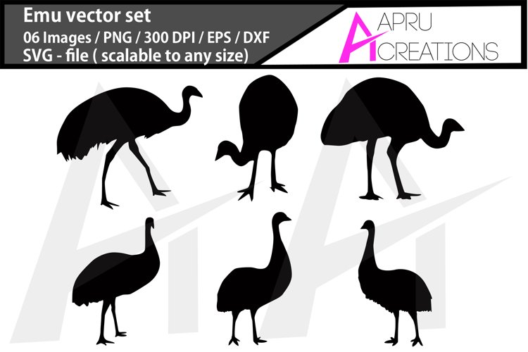 Emu svg set
