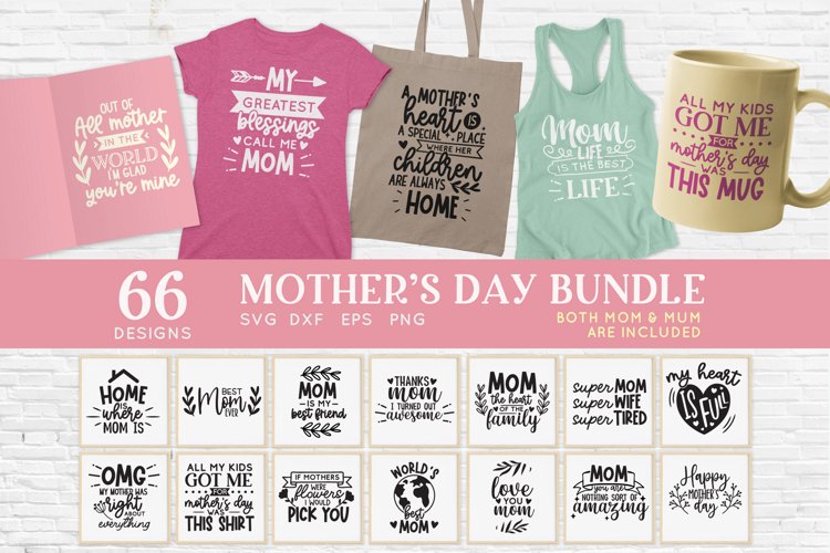 Mothers Day svg bundle png eps dxf - mom life svg mama svg (1316604 ...
