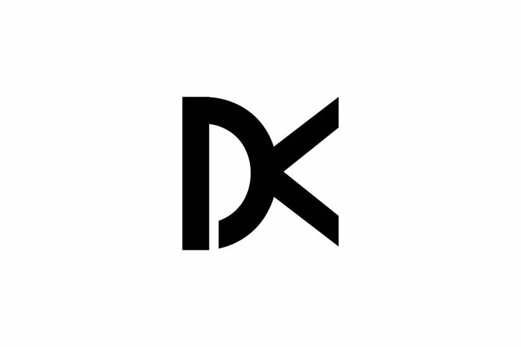DK logo design vector template (3719444)