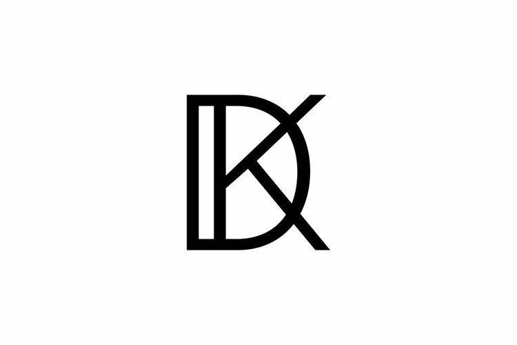 DK KD logo design vector template (3719476)
