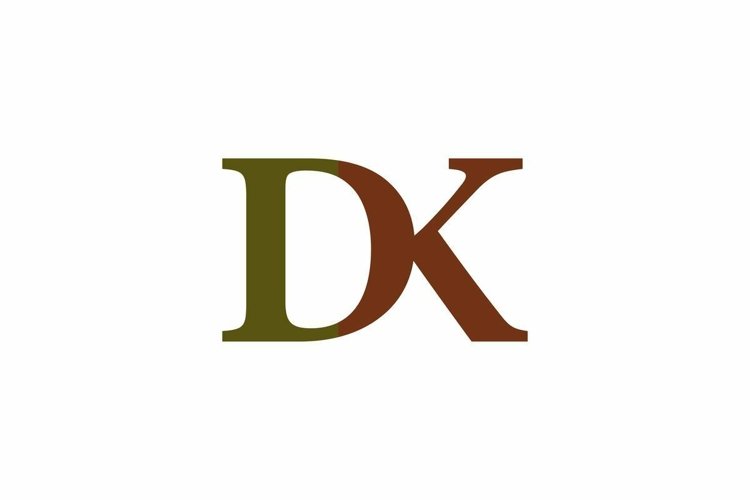 DK logo design vector template (3719455)