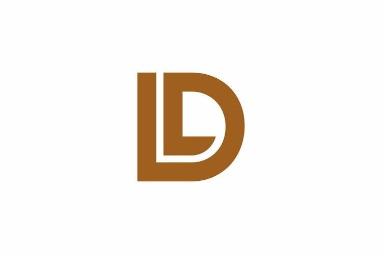 DL LD logo design vector template (3719481)