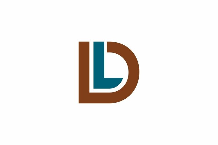 DL LD logo design vector template (3719486)