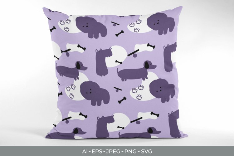 Dog Seamless Pattern SVG File