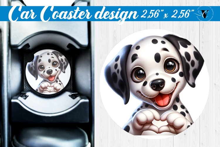 Car Coaster | Dog Car coaster (3547041)