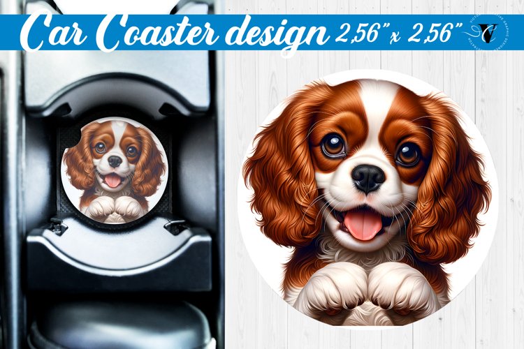 Car Coaster | Dog Car coaster (3547024)