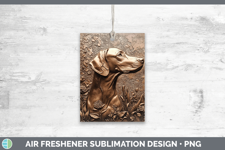 Dogs 01 Copper Relief Weimaraner Air Freshener Sublimation C