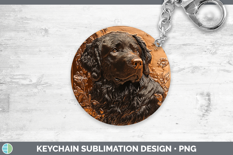 Dogs 03 Copper Relief Newfoundland Keychain Sublimation Keyr