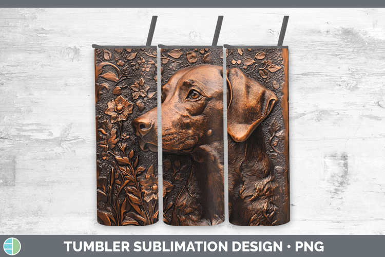 Dogs 05 Copper Relief Warren Hound Tumbler Sublimation 20 oz