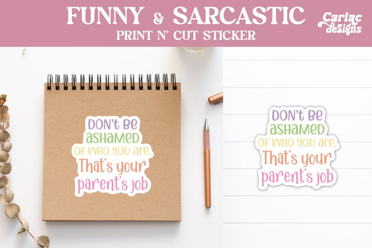 Sarcastic Funny Stickers, Don't be Ashamed of Yourself
