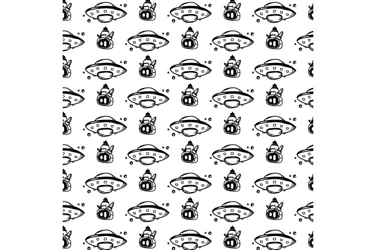 Doodle seamless pattern design template