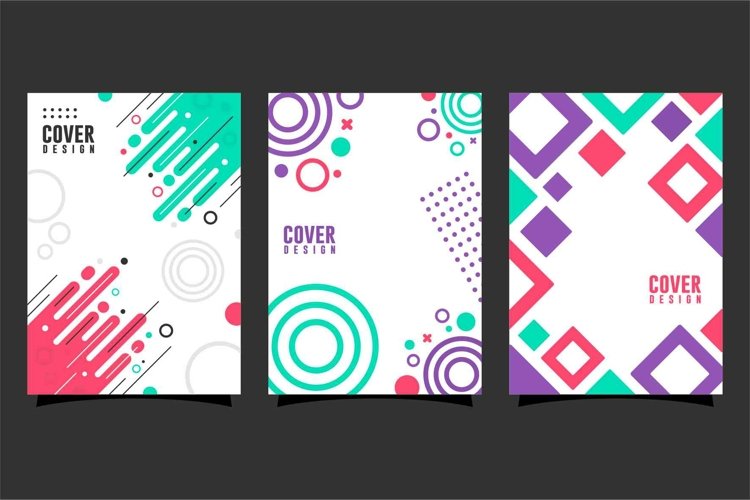 Download cover design modern Cdr, Ai, Eps10