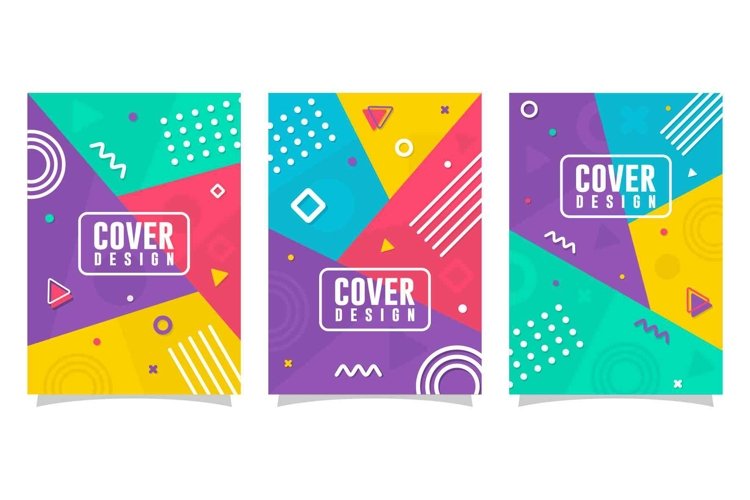 Download cover design modern template Cdr, Ai, Eps10