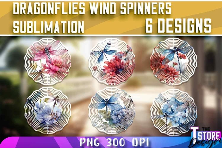 Dragonflies Wind Spinners Sublimation (2693438)