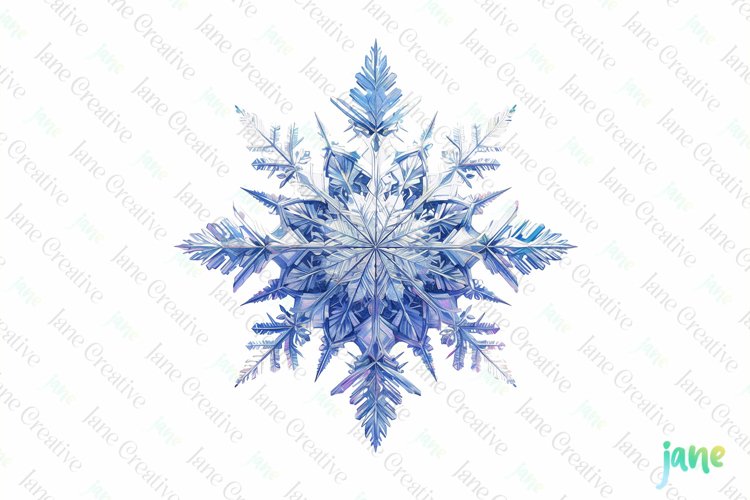 Snowflakes Christmas Sublimation Bundle (4839185)