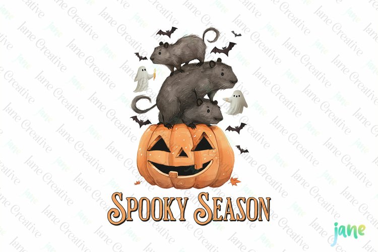 Halloween Capybara Sublimation Clipart (4521085)