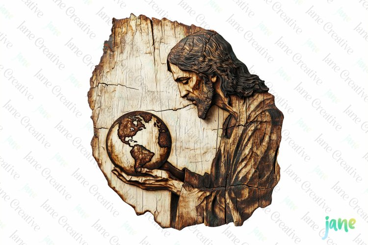 Wooden Board Jesus Christ’s Clipart (5255503)