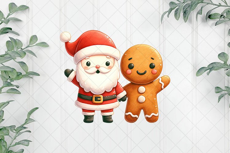 Santa Claus And Friend Gingerbread
