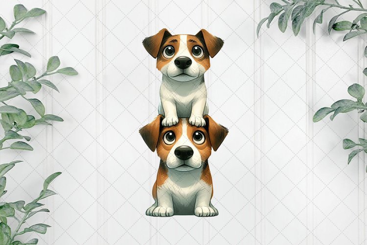 Stack Of Dogs Sublimation Clipart (3436969)