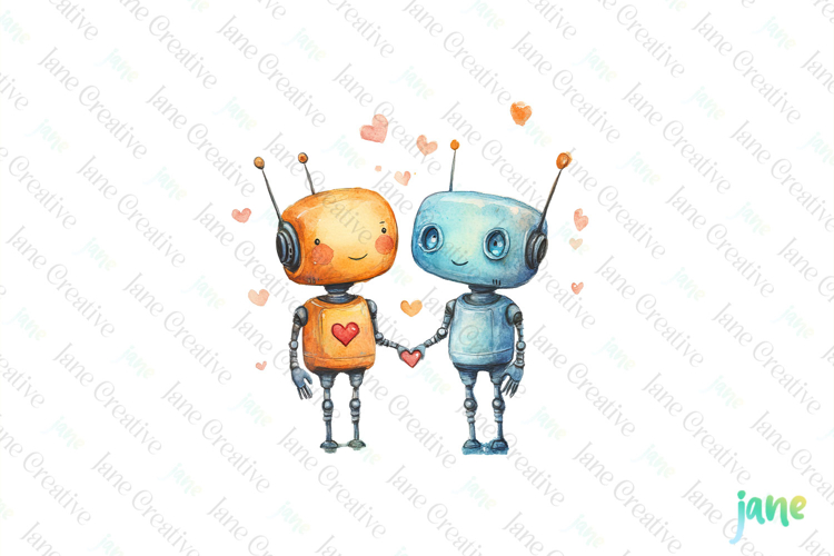 Robo Love PNG Clipart (5391276)