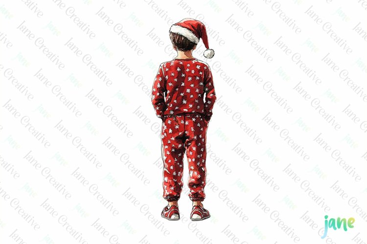 Family Christmas Pyjamas Clipart (4711458)
