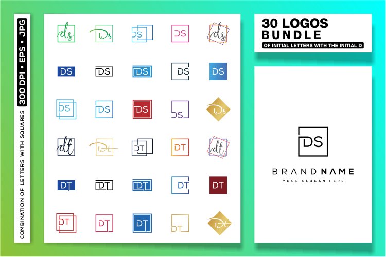 30 LOGOS BUNDLE OF INITIAL LETTERS WITH THE (4293069)