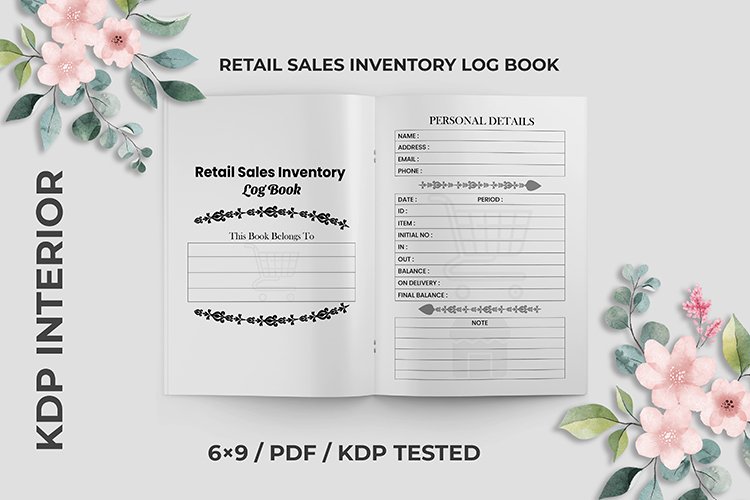 Retail Sales Inventory Log Book