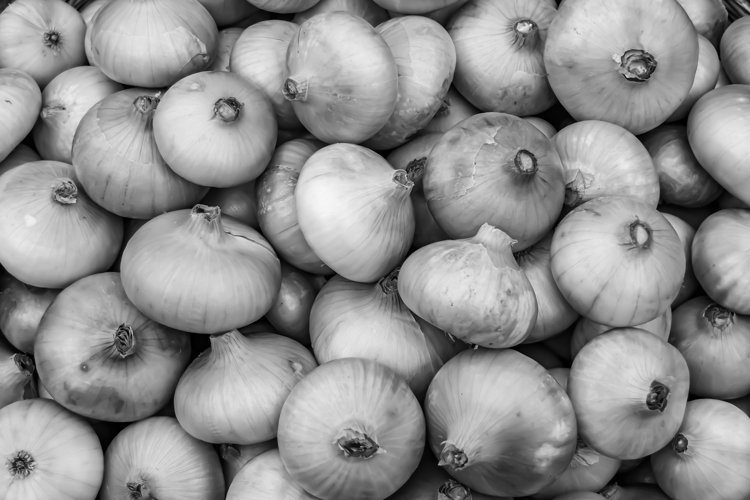 Beautiful onion vegetable plant with napiform skin