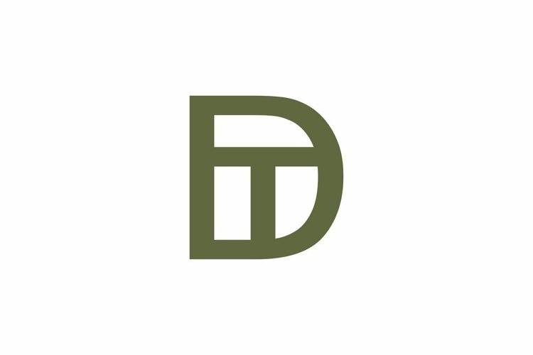 DT TD logo design vector template (3721515)