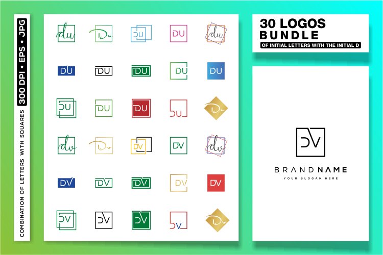 30 LOGOS BUNDLE OF INITIAL LETTERS WITH THE (4293070)