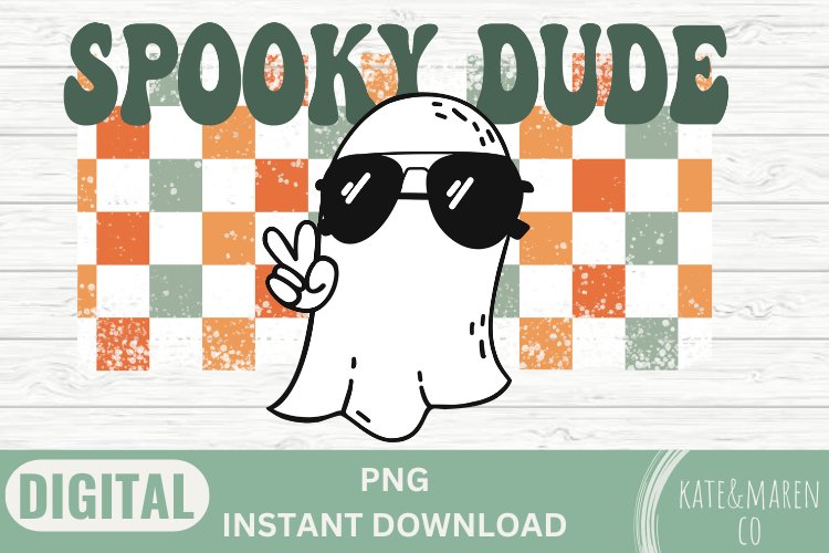 Spooky Dude PNG | Retro Halloween PNG | Kids Ghost PNG