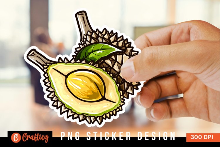 Durian Sticker Clipart