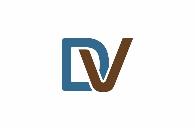 DV Logo design vector template (3725981)