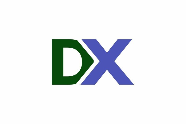 DX logo design vector template (3726063)