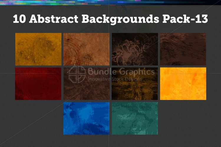 10 Abstract Backgrounds – Pack-13