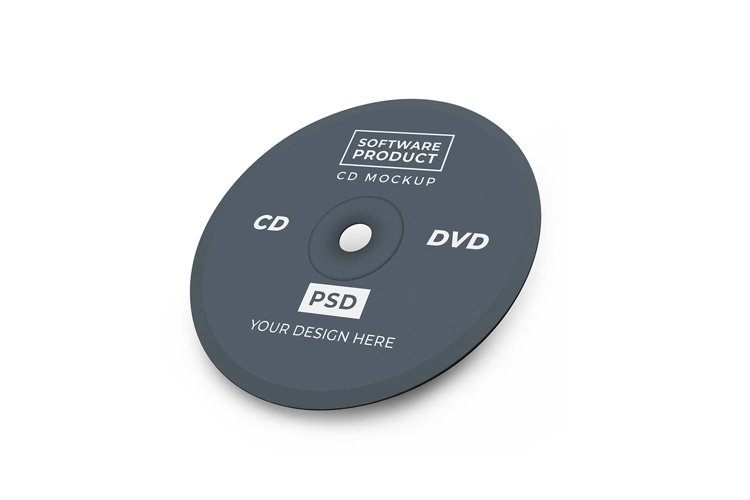 Compact Disc CD 3D Mockup Template Photoshop (1242387)