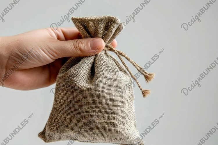 Jute Pouch Background Wallpaper