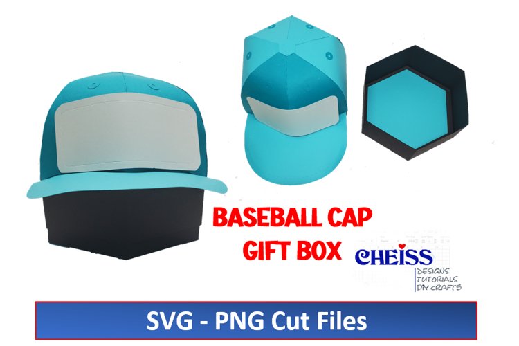 Baseball Cap Gift Box 3D Hat Gift Box SVG 1939615 3D Designs Design Bundles