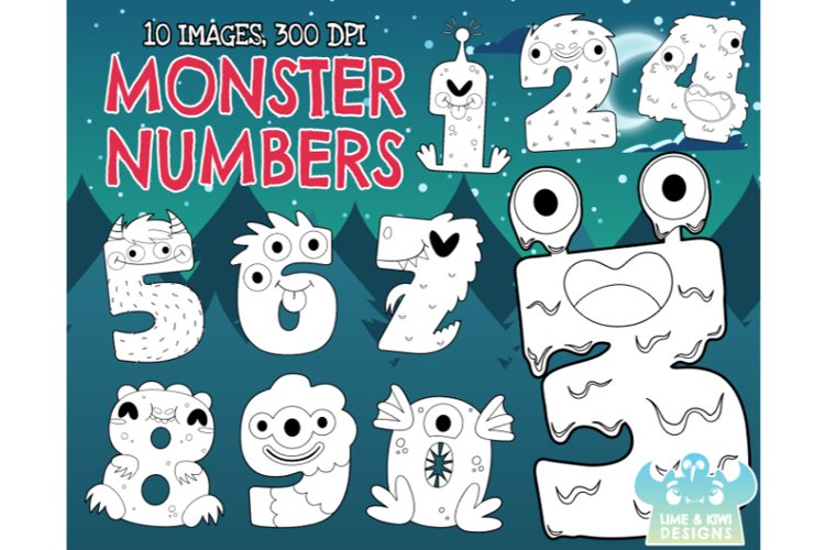Numbers Clipart | Design Bundles