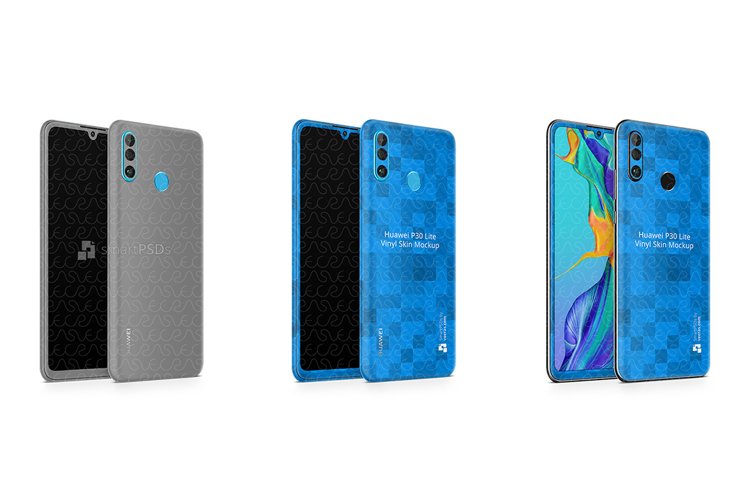 Huawei P30 Lite Vinyl Skin Design Mockup 2019 (253964)