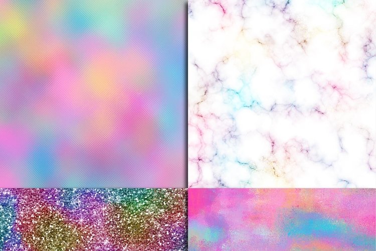 Unicorn Textures Digital Paper - Free Design of The Week | Design Bundles