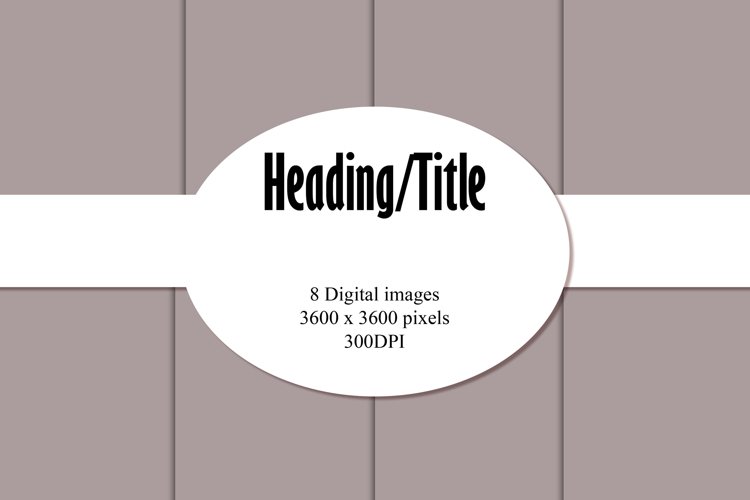 8 panel Digital paper mock up display