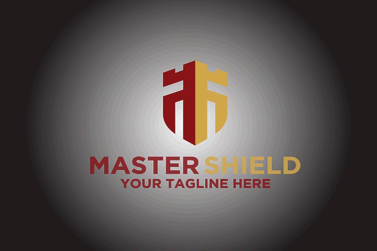 Master Shield Logo Letter M Logo
