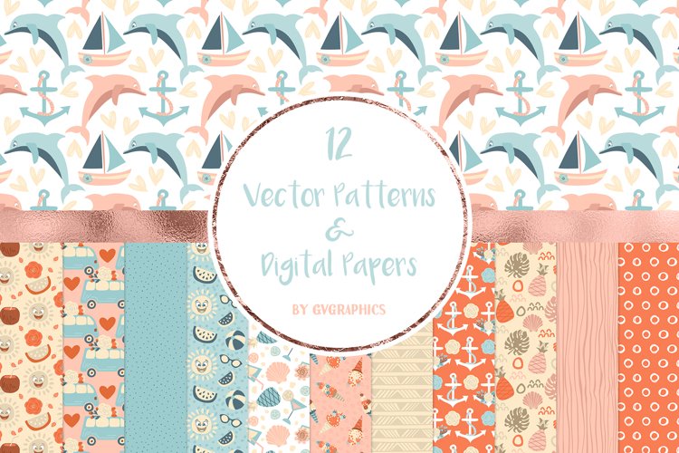 Summer Patterns and Digital Papers