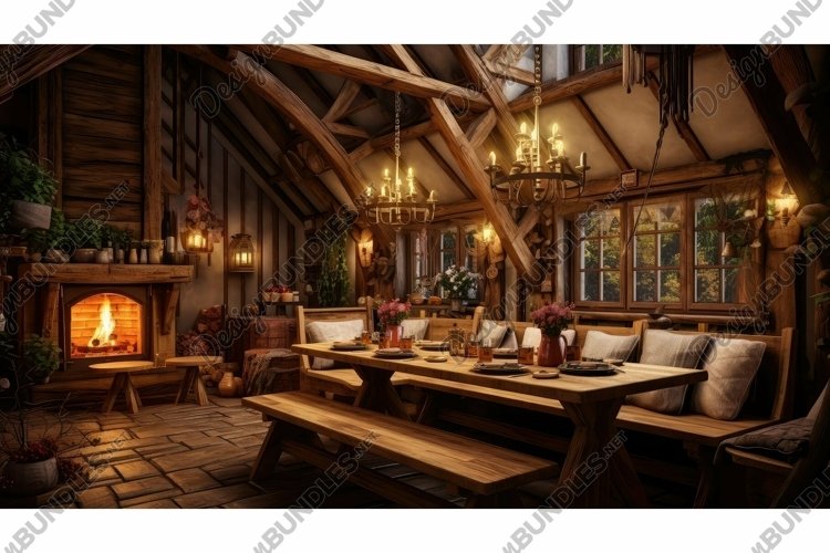 natural wooden interior room (4160163)