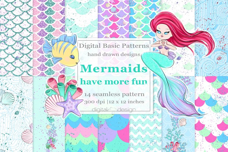 Mermaids Have More Fun - Basic Digital Pattern (388484) | Patterns ...
